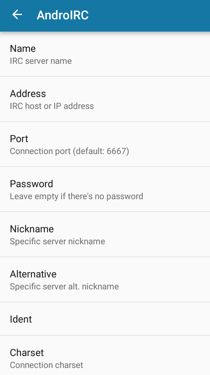 AndroIrc aplicatie Irc disponibila pentru Android - #xtrivia @ UnderNet